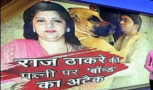 Raj Thackeray's wife bitten by domestic dog | राज ठाकरे की पत्नी को ...