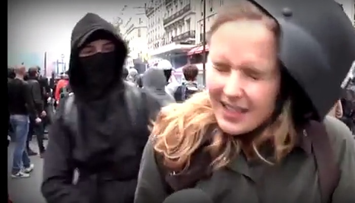 Shocking Clip Female Journalist Get Slapped Across Face While Live On