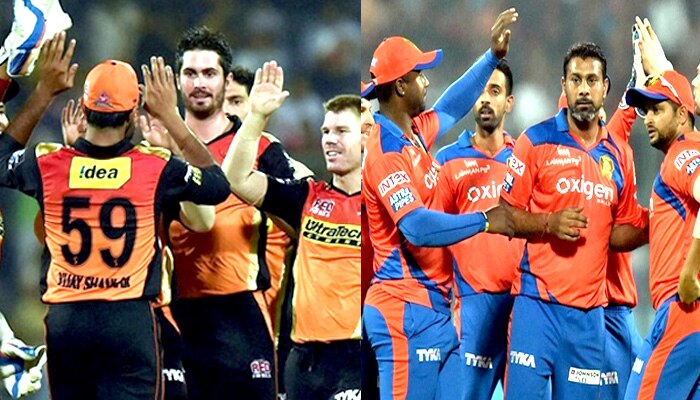 Fight Between Sunrisers Hyderabad and Gujrat Lions to reach the final ...