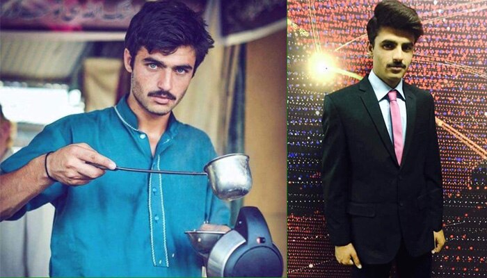 Blue-eyed Pakistani Chaywala become viral on social media, why? | नीली ...