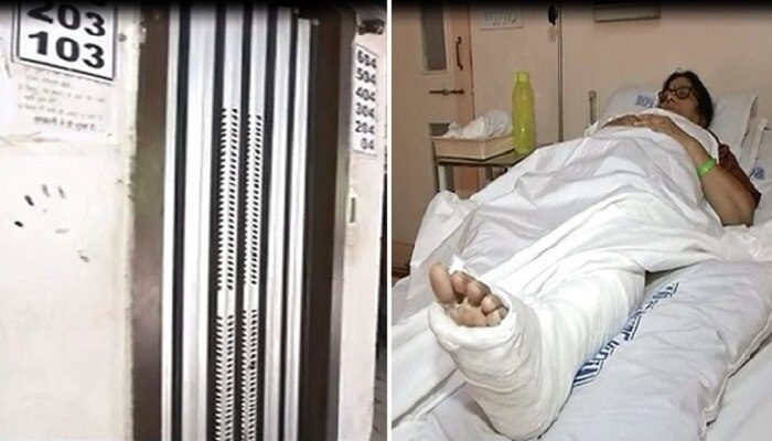 Two women injured by falling from lift | लिफ़्ट से गिरने से दो महिलाएं ...