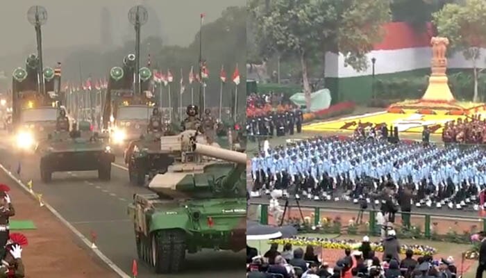 68th Republic Day Ceremony at Rajpath- Watch full parade here | राजपथ ...