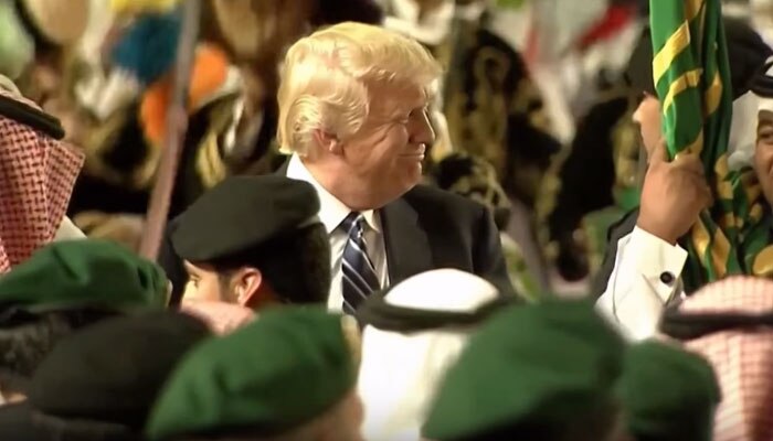 Donald Trump 'Sword Dance' in Saudi Arabia, see VIDEO | सऊदी अरब में ...