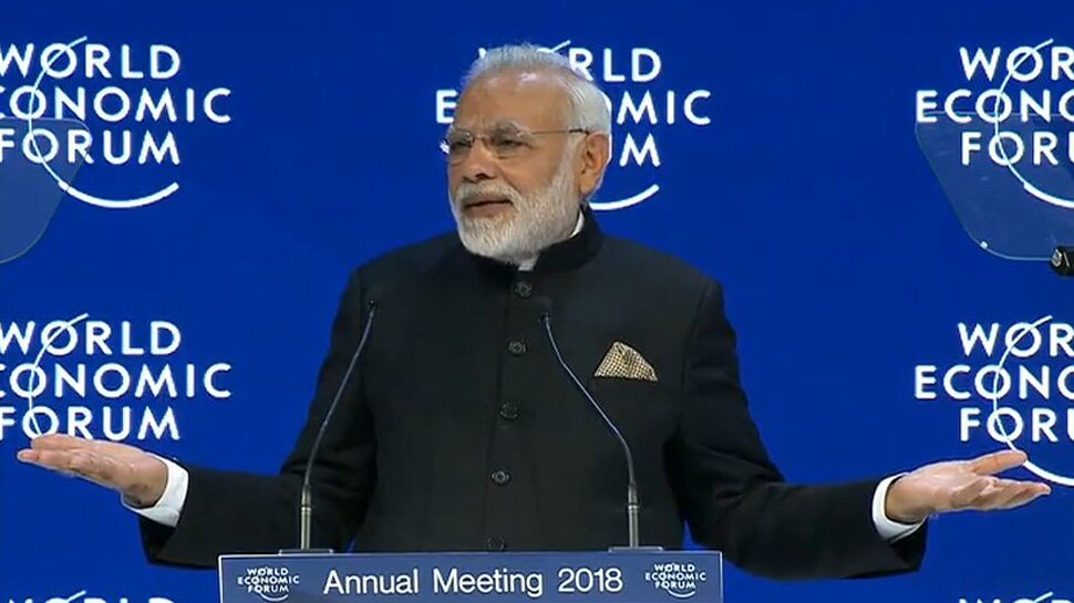 WEF 2018: दावोस में पीएम मोदी के भाषण की 10 अहम बातें । 10 Key Points ...