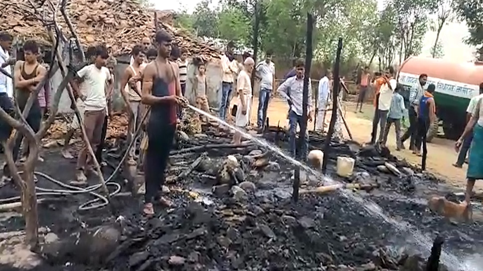 MP: heavy fire in Khuja village of Satna district, two houses and 9 ...