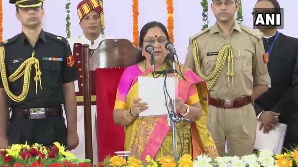 Baby Rani Maurya takes oath as the Governor of Uttarakhand at Raj ...