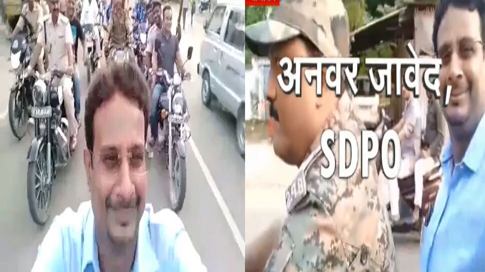 Bihar SDO and SDPO make selfie video on bike without helmet in rohtas | बिहारः पुलिस-प्रशासन ने ...