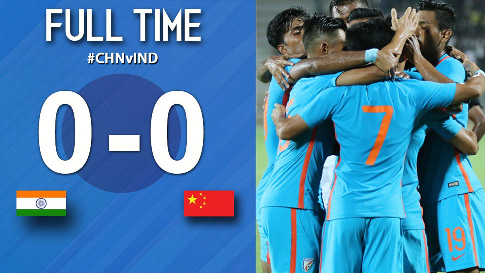 India restrict china on goal less draw in their first International ...
