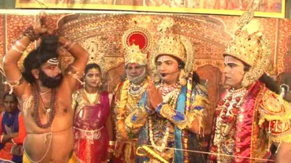 in this ram leela of Shahjahanpur muslim and christian actors play role ...