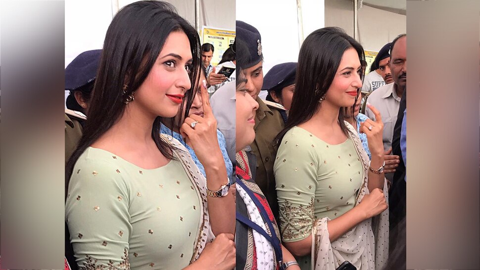 MP Elections: Divyanka Tripathi reached to Bhopal for cast her vote ... MP Elections: Divyanka Tripathi reached to Bhopal for cast her vote ...