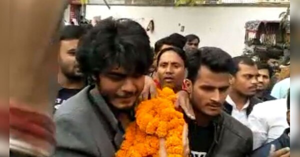 Sahabuddin son osama reached patna university with guards and weapons ...