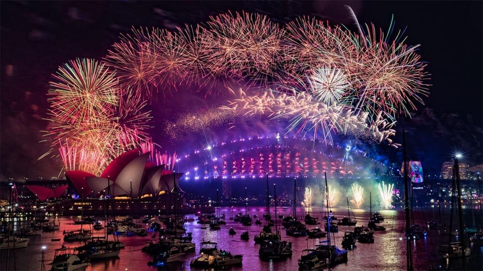 Happy New Year 2019, new year celebration begins in across country ...