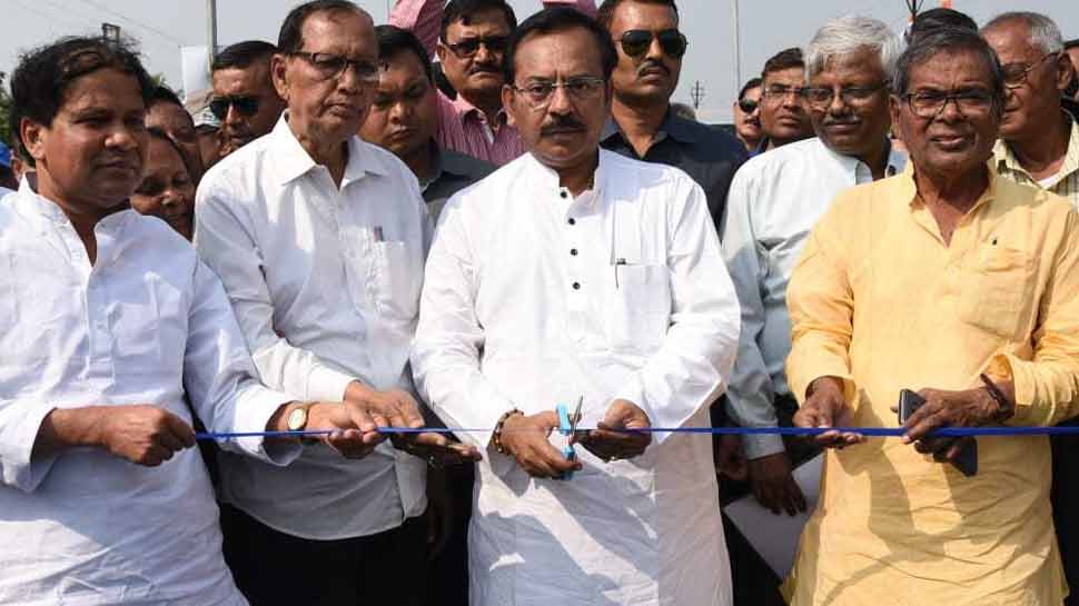 TMC inaugurate bridge before cabinet Minister Nitin Gadkari | पश्चिम ...
