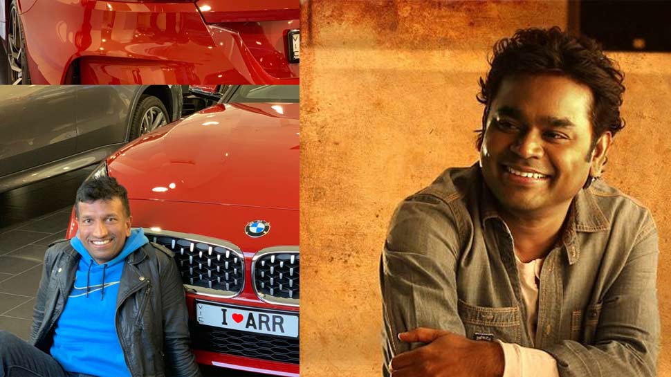 AR Rahman's Fan writes name on his car number plate | फैन ने 'ड्रीम कार ...