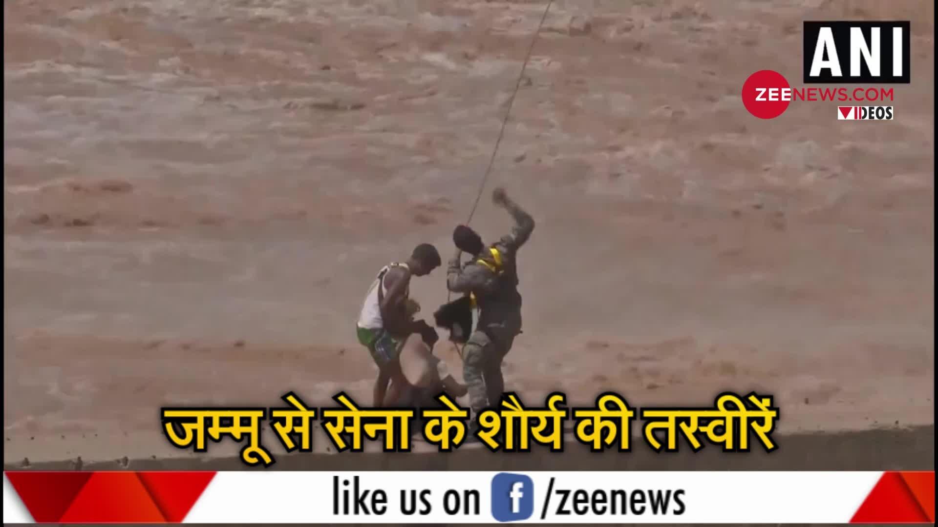 Jammu: Army man rescued people stuck in tavi river | जम्मू: तावी नदी ...