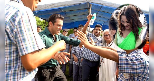 Salman Khan and Sonakshi Sinha surprises Umang school special Children ...