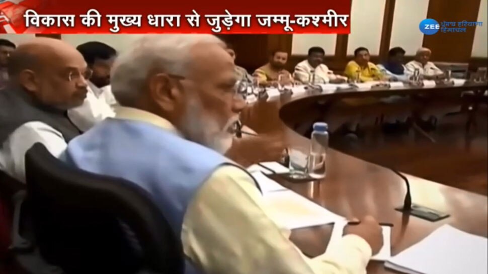 Modi Cabinet discuss on progress plan of jammu kashmir amit shah ...