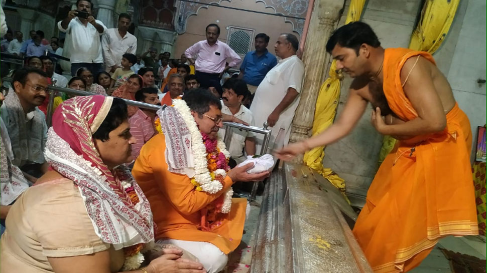 Rajasthan BJP President Satish Poonia Visited Govind Deo Temple | जयपुर ...