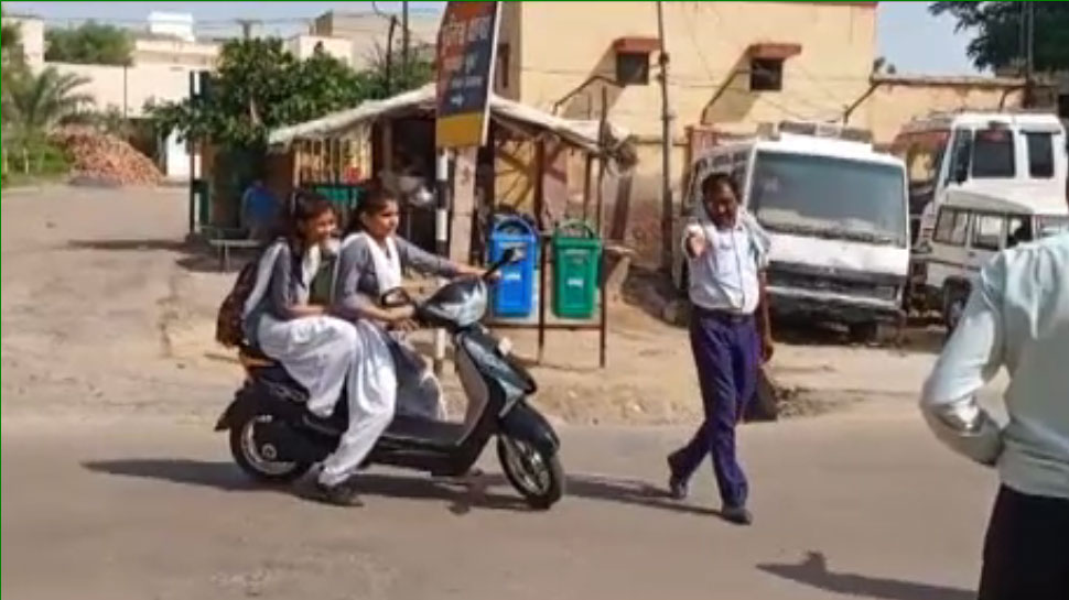 New traffic rules show impact in Churu, change in people due to strict ...