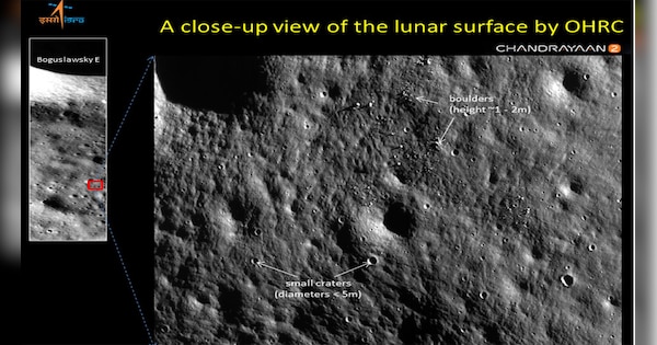 ISRO Release Moon surface images taken by Chandrayaan 2 Orbiter High ...