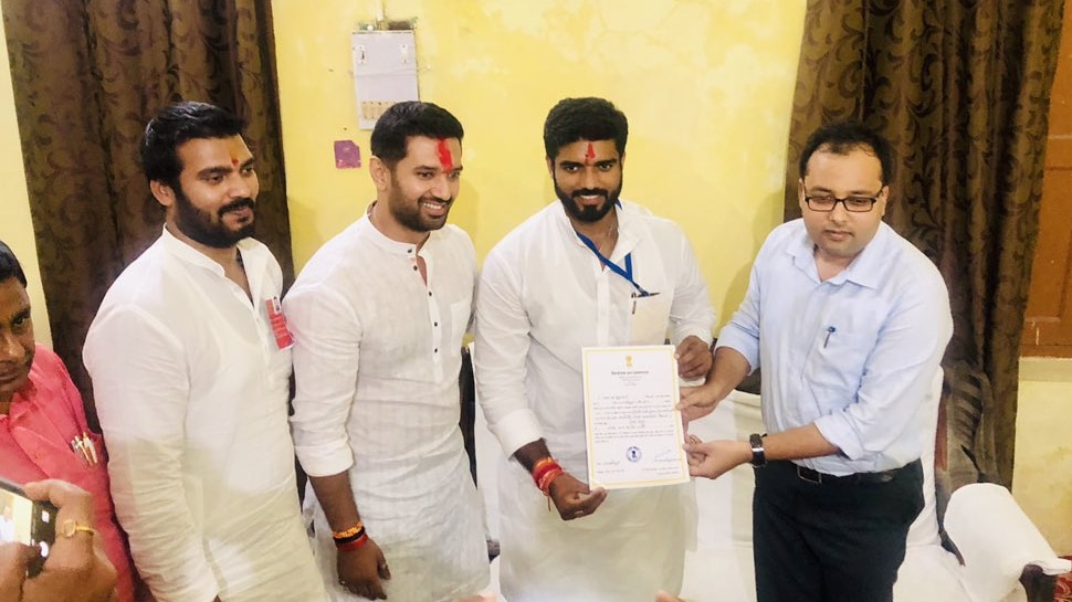 Chirag paswan is happy with prince raj victory in samastipur by ...