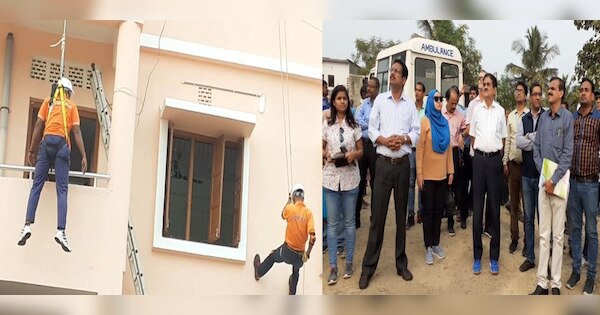 odraf team conducted a mock drill for natural disaster rescue ...