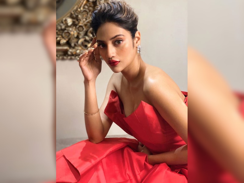 Nusrat Jahan Latest Photos in red gown going viral | रेड गाउन में हॉट ...
