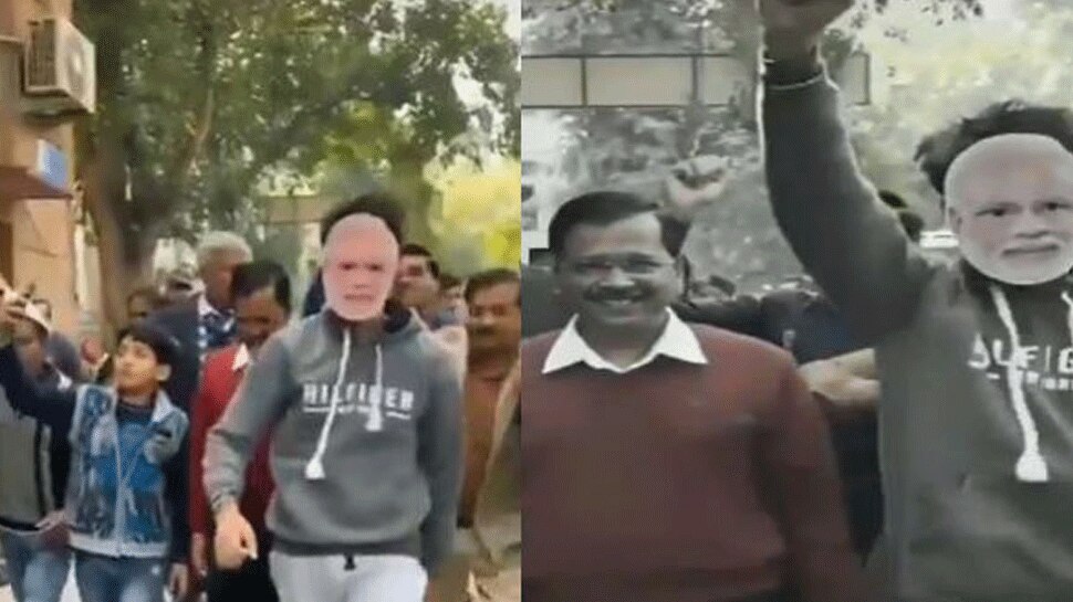 tiktok star puts modi mask infront of kejriwal video gone viral during ...