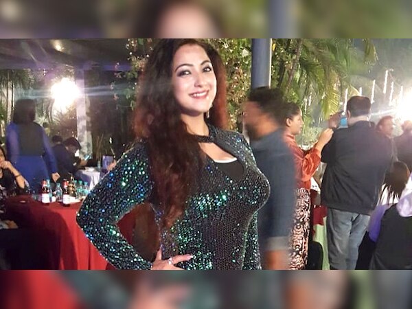 Bhojpuri films actress Sweety Chhabra attends Bharatiya Janata Party in ...