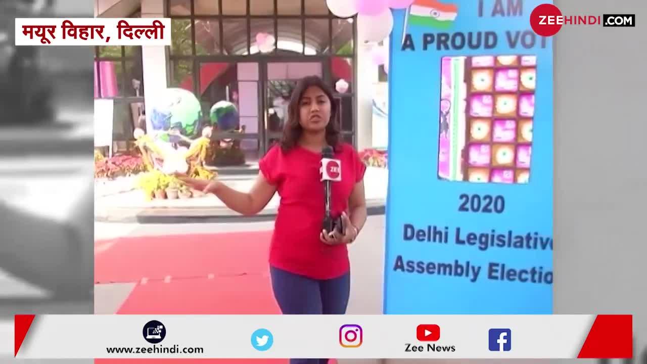 Delhi Election 2020 : A visit to a pink booth which is an all women ...