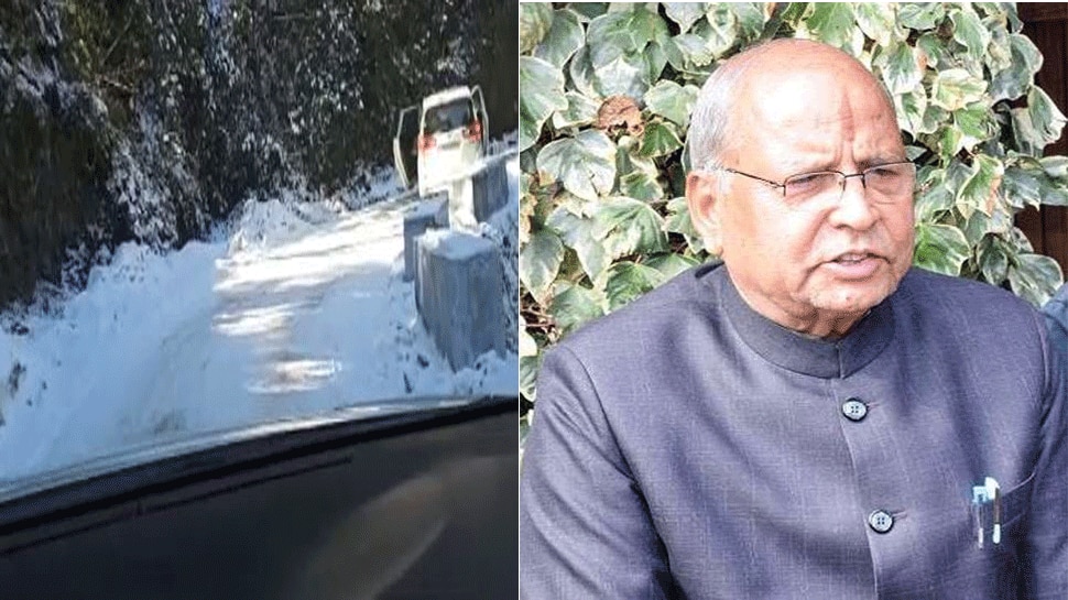 BJP state president Bansidhar Bhagat survived from a major accident ...