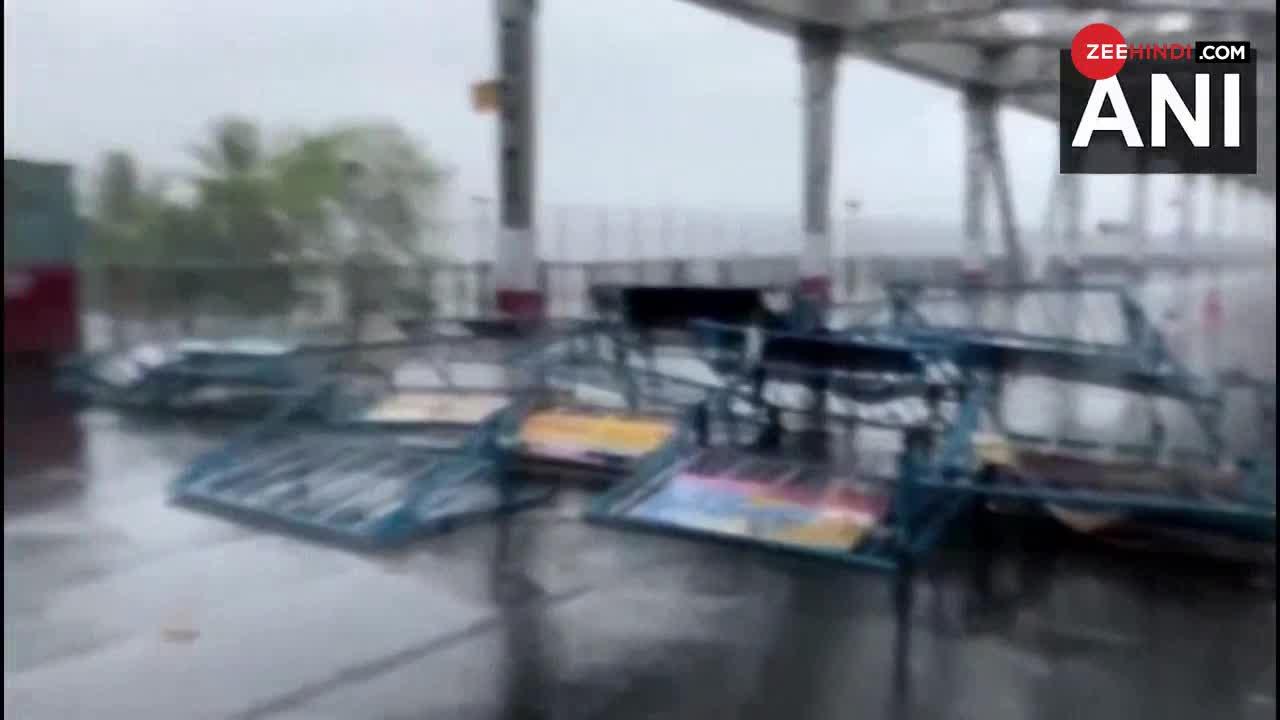 due to cyclone amphan a large no of buildings and trees are destroyed ...