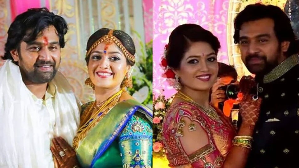 chiranjeevi Wedding photos viral after his death, wife meghana raj is ...