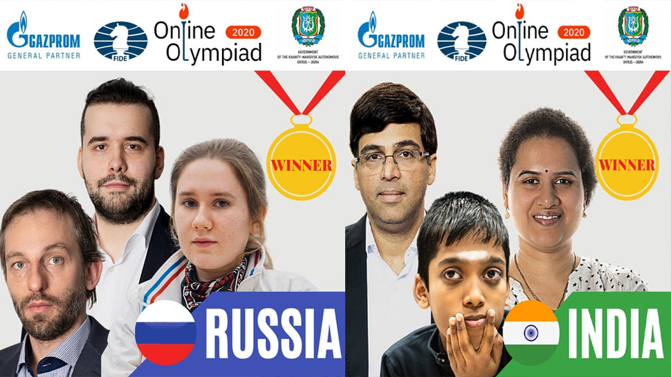 India won Gold Medal in Online Chess Olympiad 2020 | Chess Olympiad ...