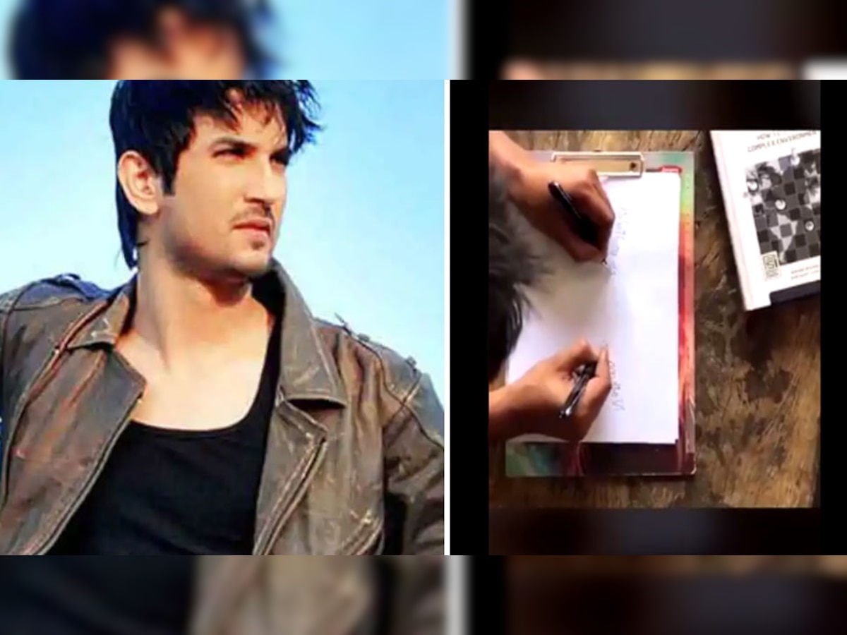 Shweta Singh Kirti shares video of sushant singh rajput writing with ...