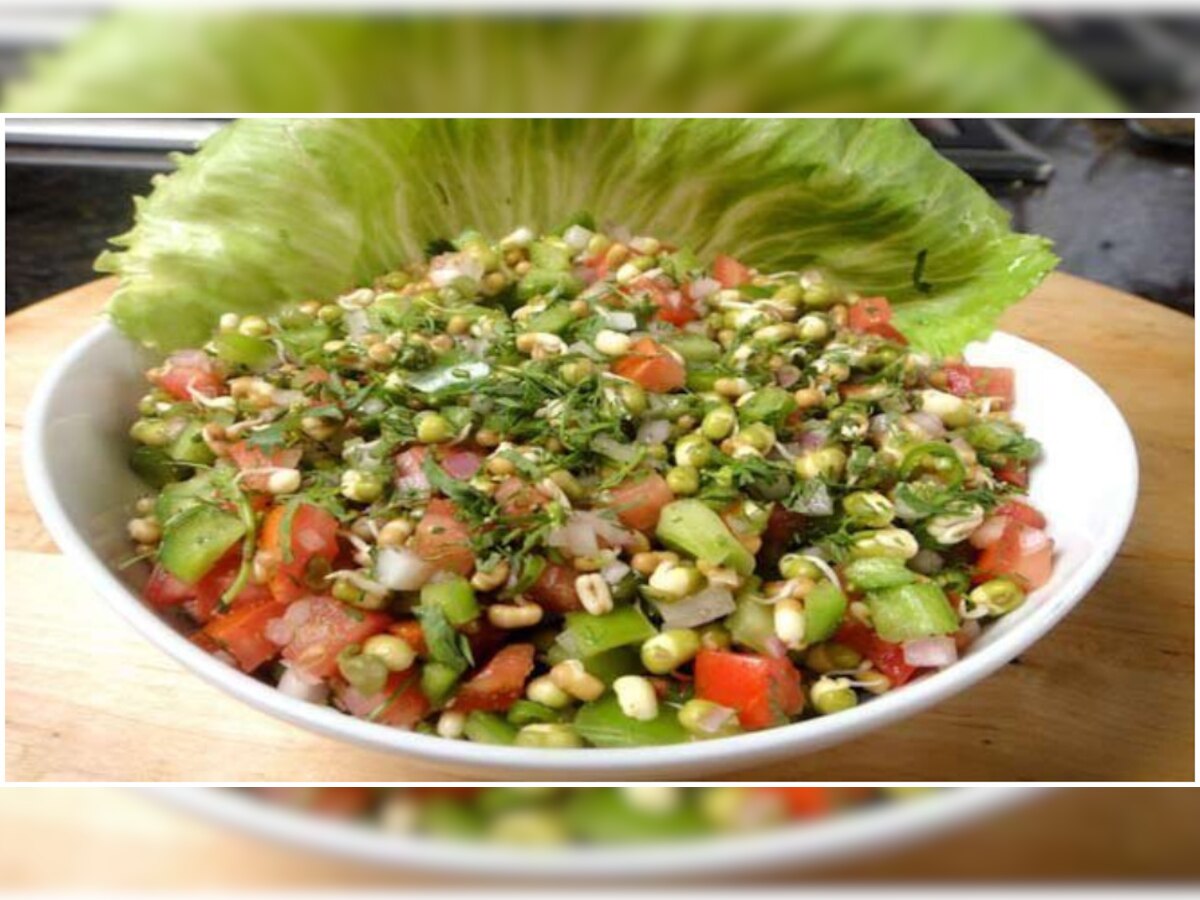 mixed sprouts recipe for breakfast | अंकुरित दालों से बनाएं मिक्स दाल ...