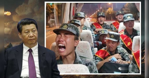 Video shows Chinese soldiers crying as they allegedly head to Sino ...
