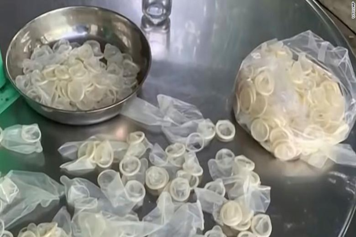 More than 3 Lakh Used condoms were washed For Sale