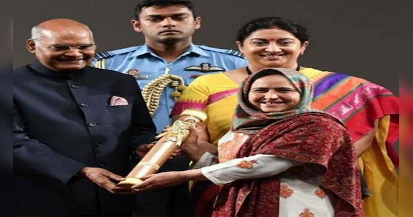 Srinagars aarifa jaan awarded by the president providing employment to ...