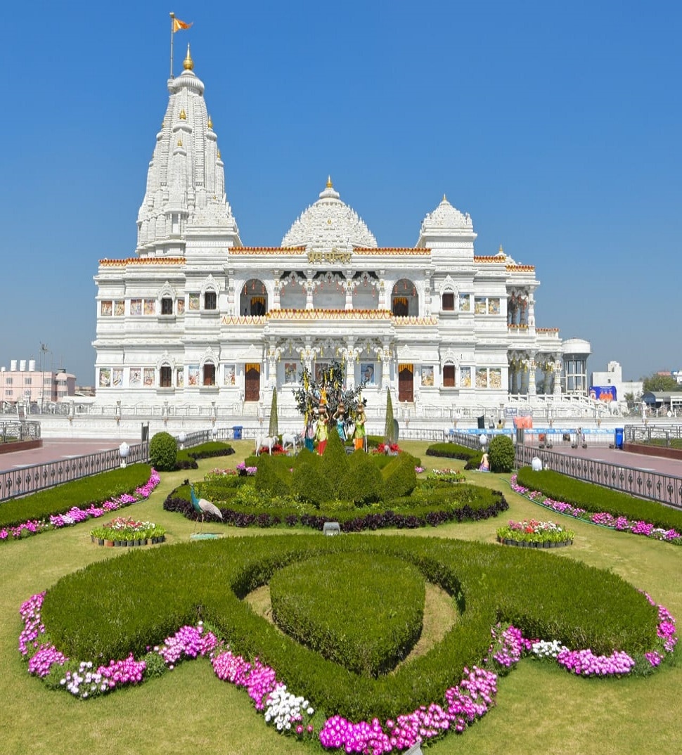 Mathura vrindavan prem mandir reopen after 7 months see splendid images ...