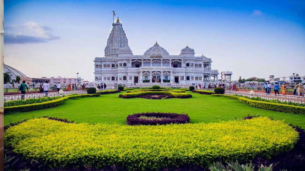 Mathura vrindavan prem mandir reopen after 7 months see splendid images ...