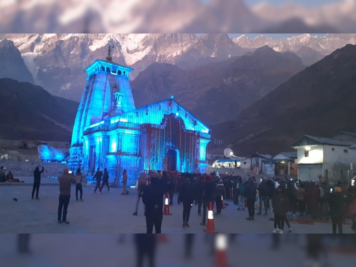 Kedarnath Temple Decorated With Lights and Flowers before Deepawali see ...