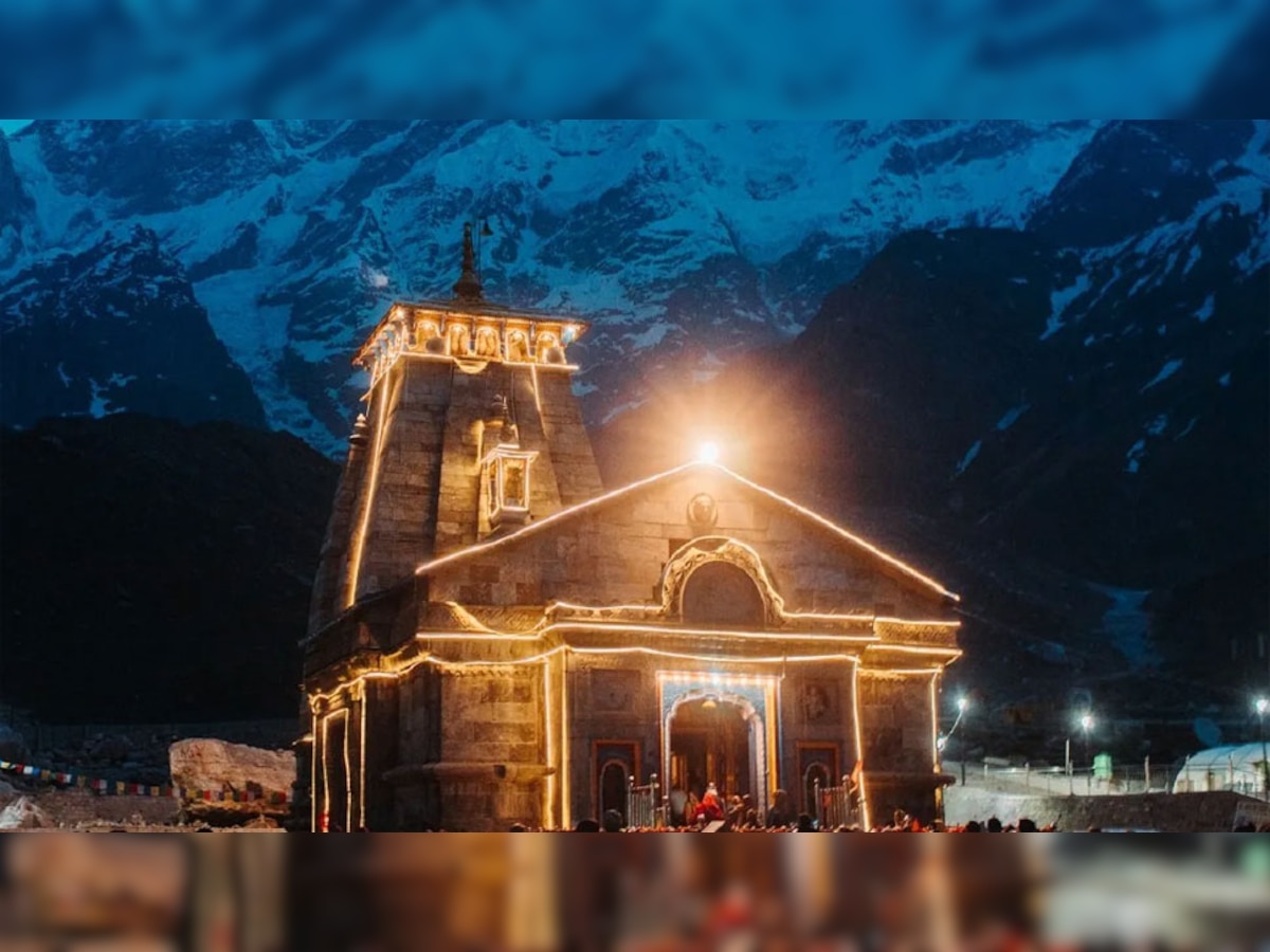 Kedarnath Temple Decorated With Lights and Flowers before Deepawali see ...