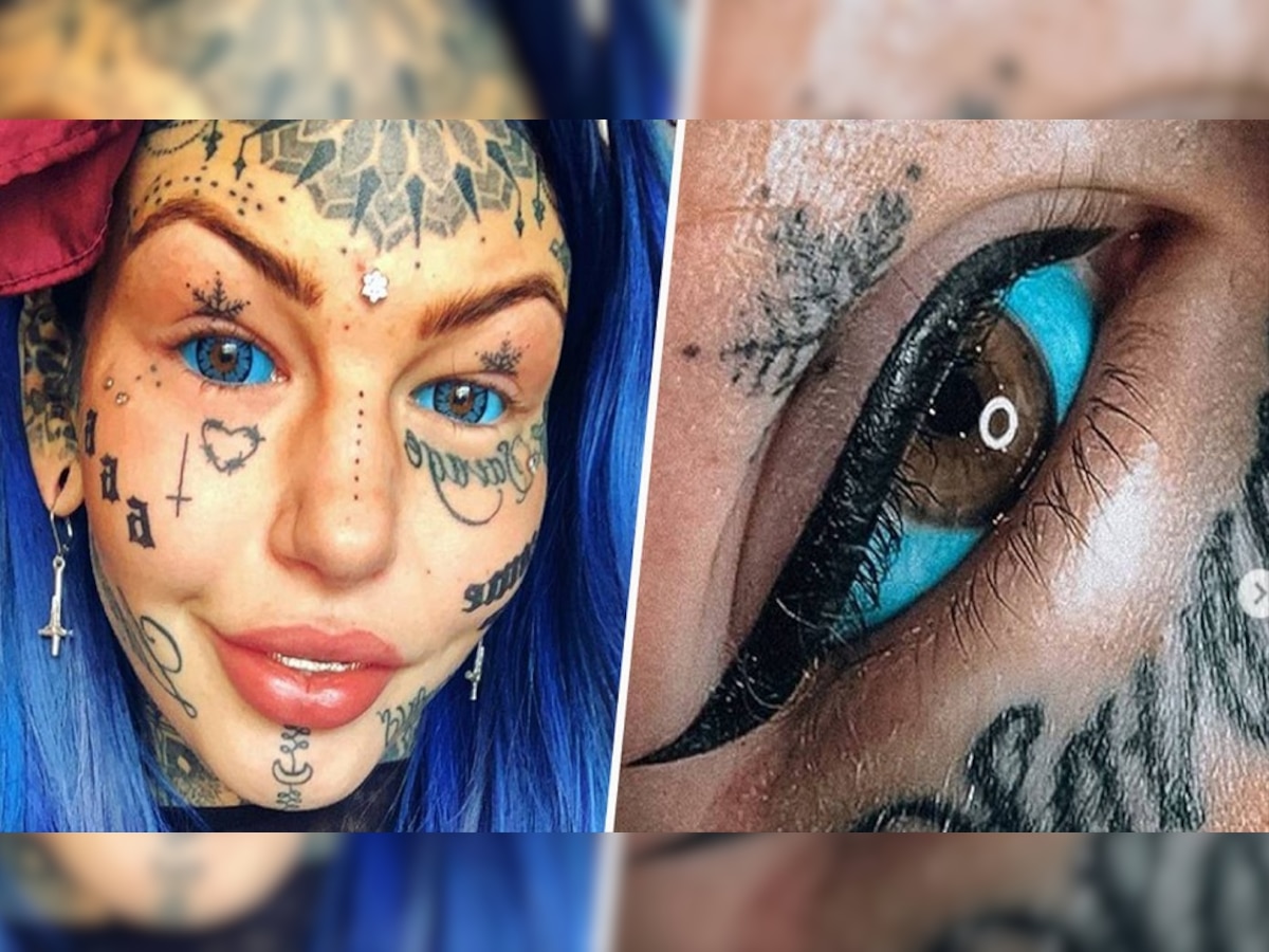 Viral Photos Of Amber Luke Eye Tattoo That Made Her Blind For 3 Weeks Viral Photos Australia