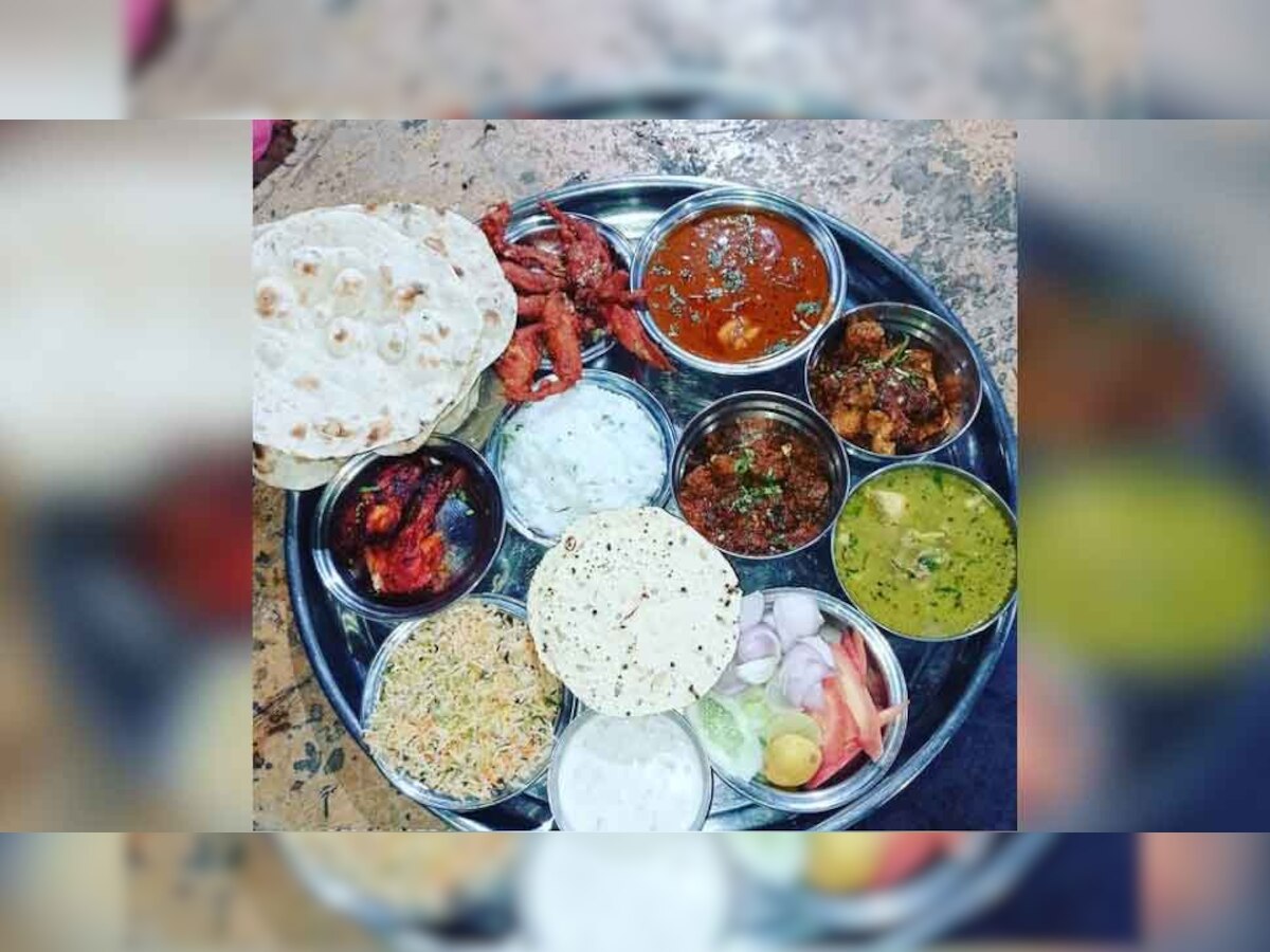 maharashtra food eatery 4 Kg Bullet Thali Royal Enfield Bullet Bike ...