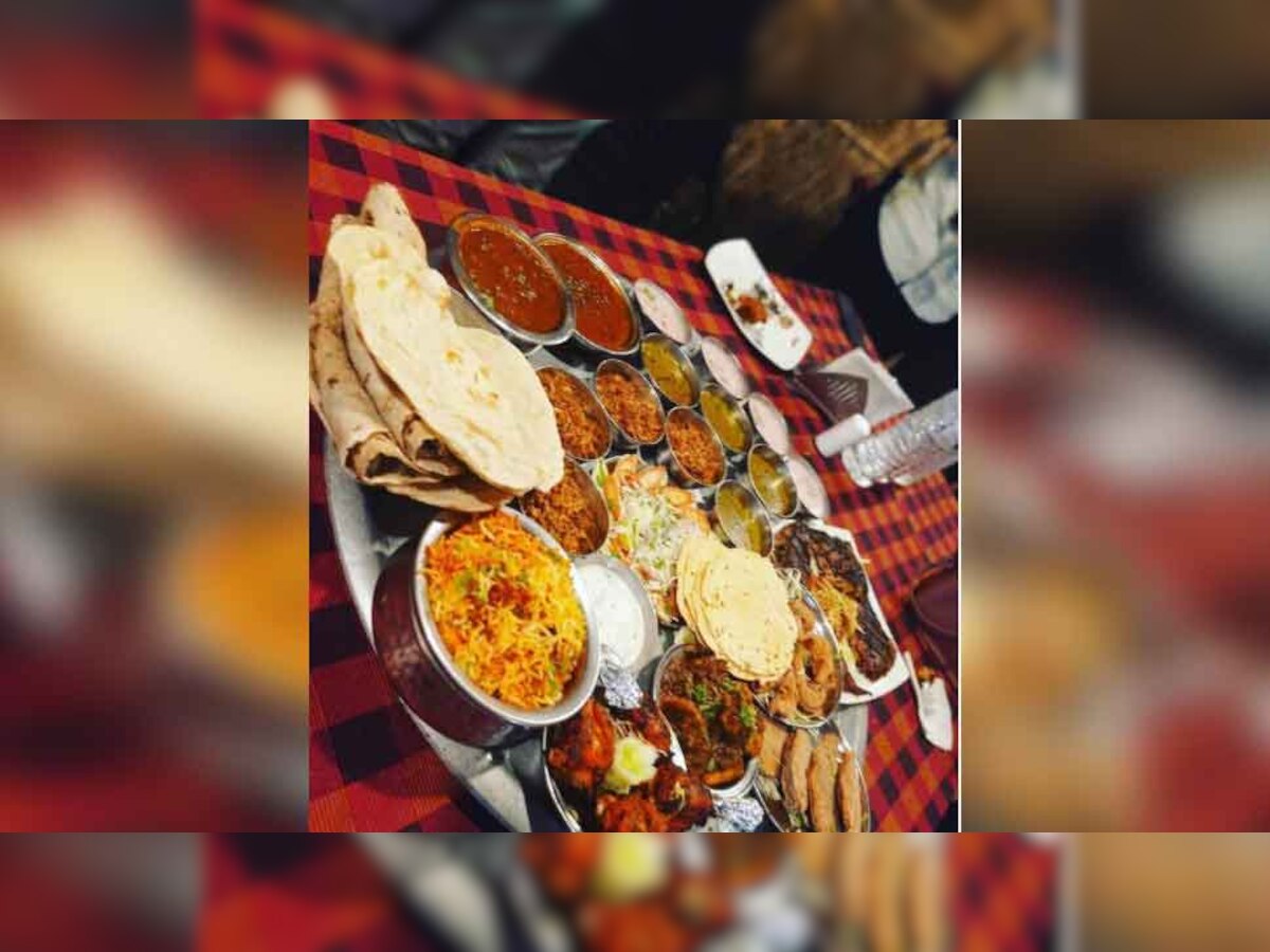 maharashtra food eatery 4 Kg Bullet Thali Royal Enfield Bullet Bike ...