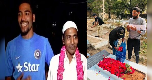Mohammed Siraj Pays Tribute to Late Father Mohammed Ghaus On his grave ...