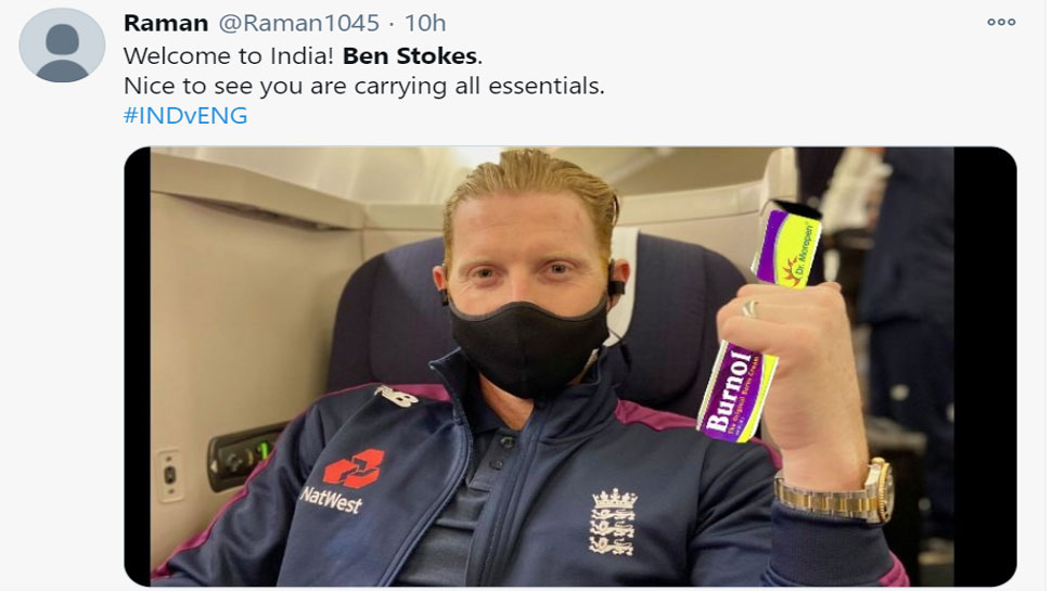 IND VS ENG: indian fans badly trolls Ben Stokes after his post on ...