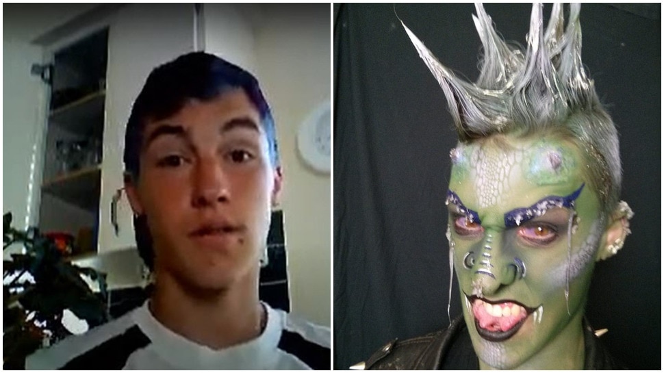 viral photos body modification man turned into real snake dragon by ...