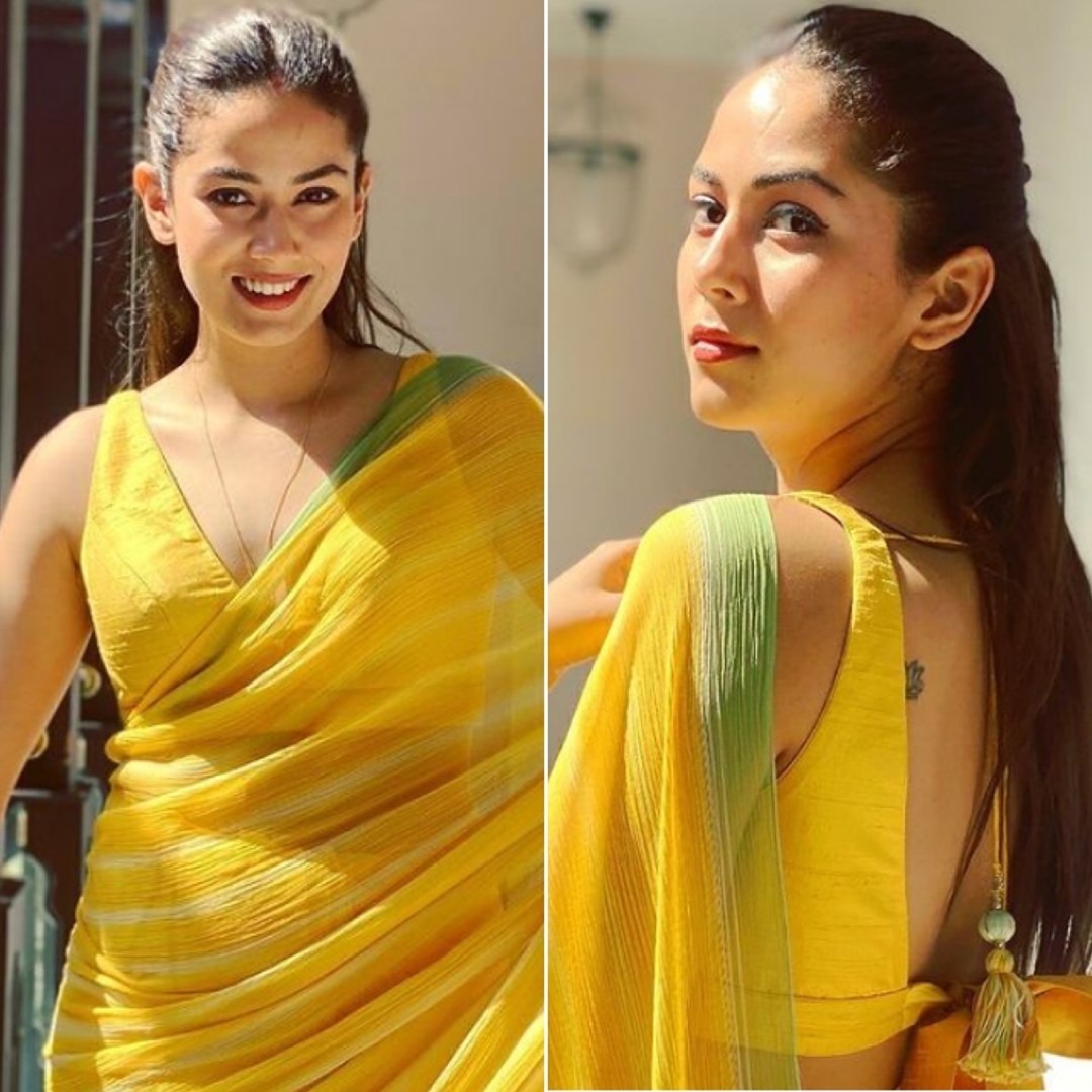Shahid Kapoor wife mira rajput Yellow saree is perfect mehendi outfit ...
